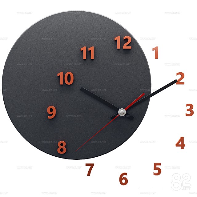 Minimalist Art Wall Clock | 3Ds Max(.max) - 82Models