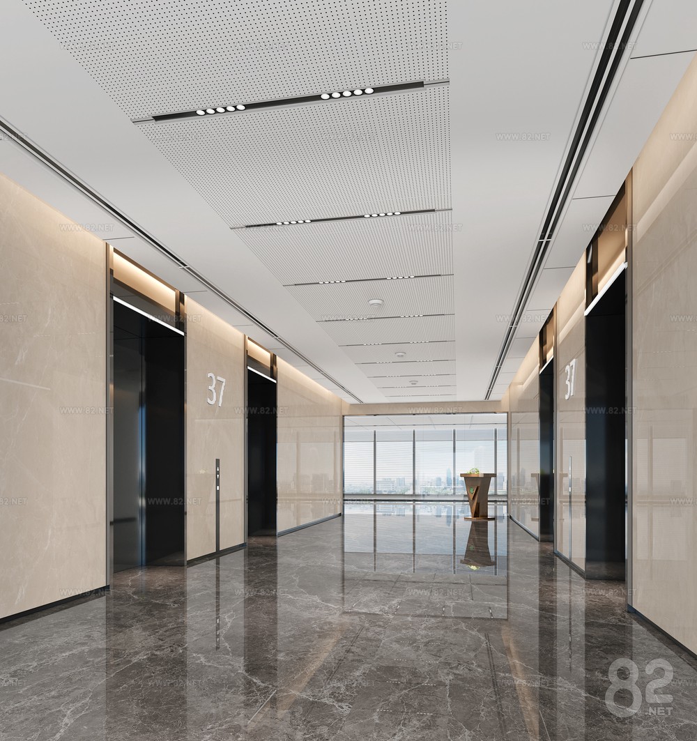 Elevator hall | SketchUp(.skp) - 82Models