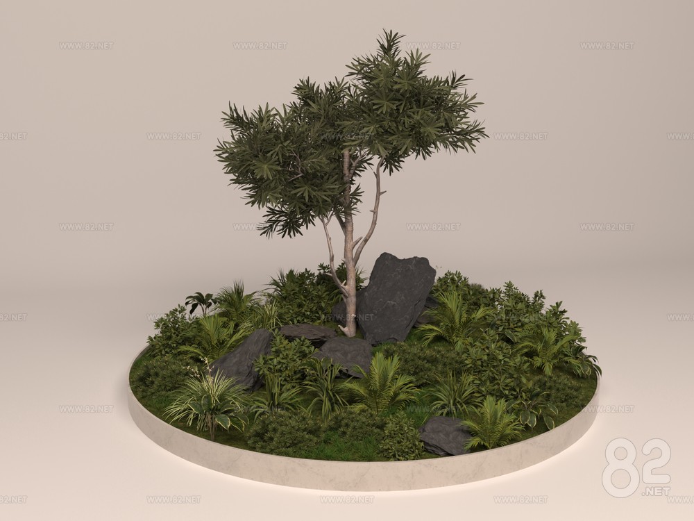 Tree pool sketch free | 3Ds Max(.max) - 82Models