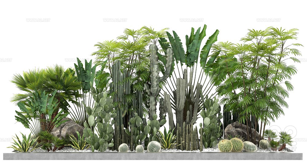 Modern Landscape Plants | 3Ds Max(.max) - 82Models