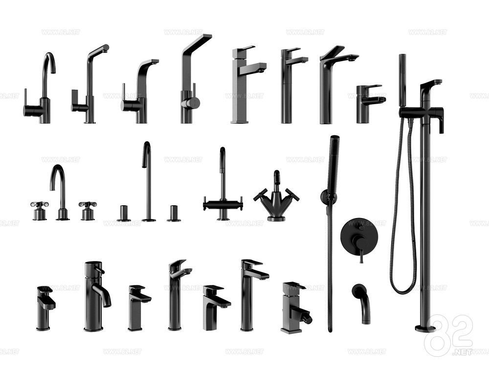 Modern stainless steel faucet | SketchUp(.skp) - 82Models