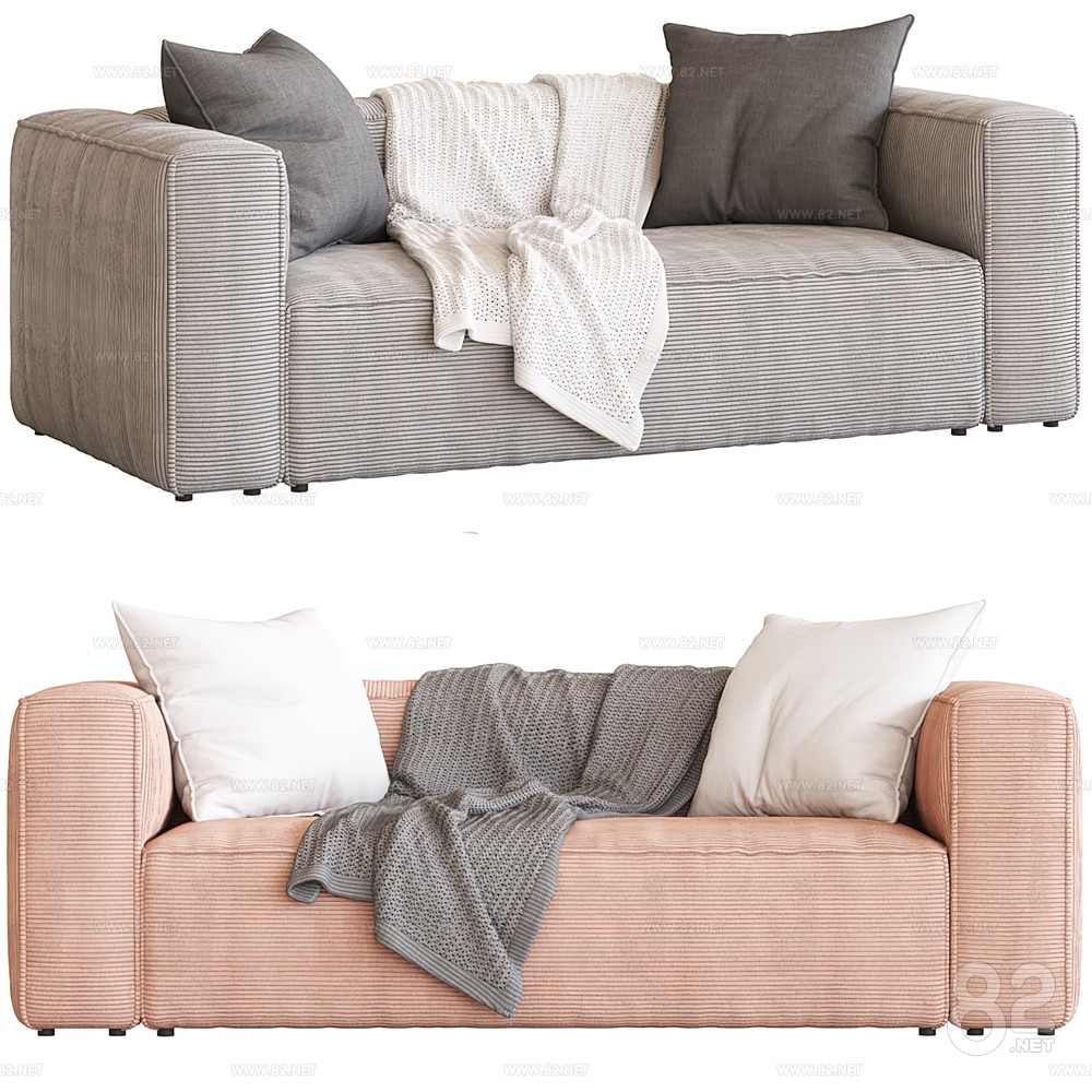 FLEXFORM fabric double sofa | 3Ds Max(.max) - 82Models