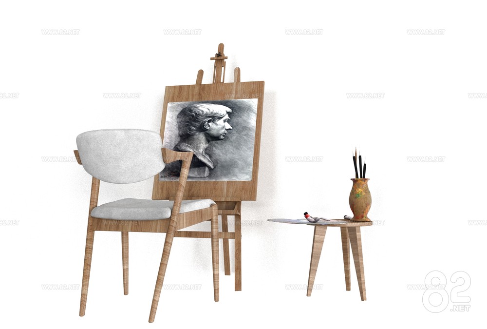 painting tools free 3dm model | 3Ds Max(.max) - 82Models