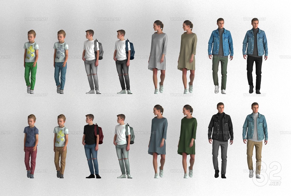 Characters Free | 3Ds Max(.max) - 82Models