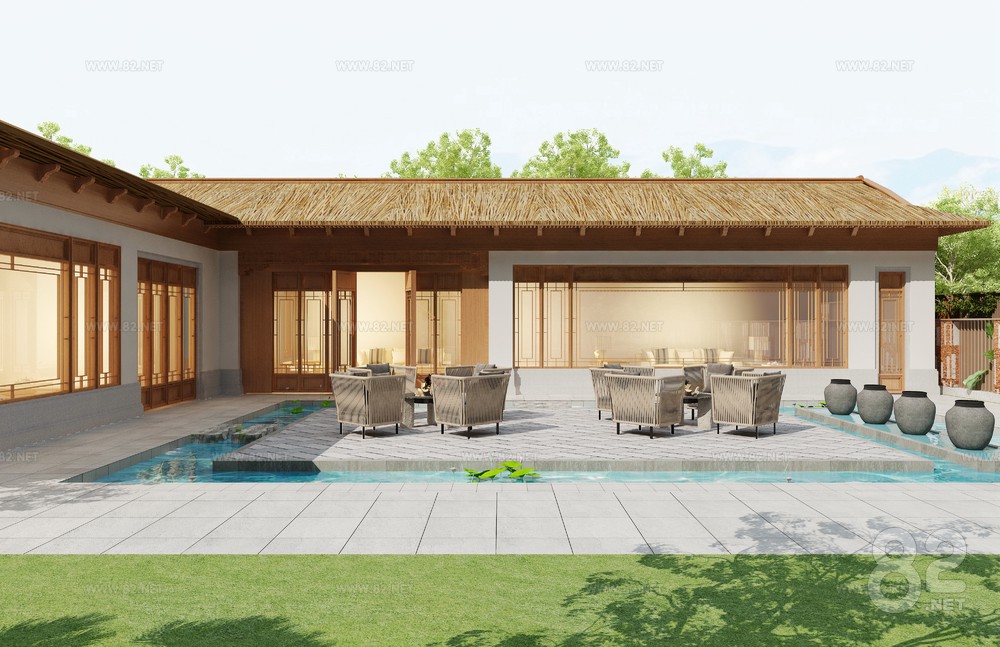 Rural Courtyard Free | 3Ds Max(.max) - 82Models