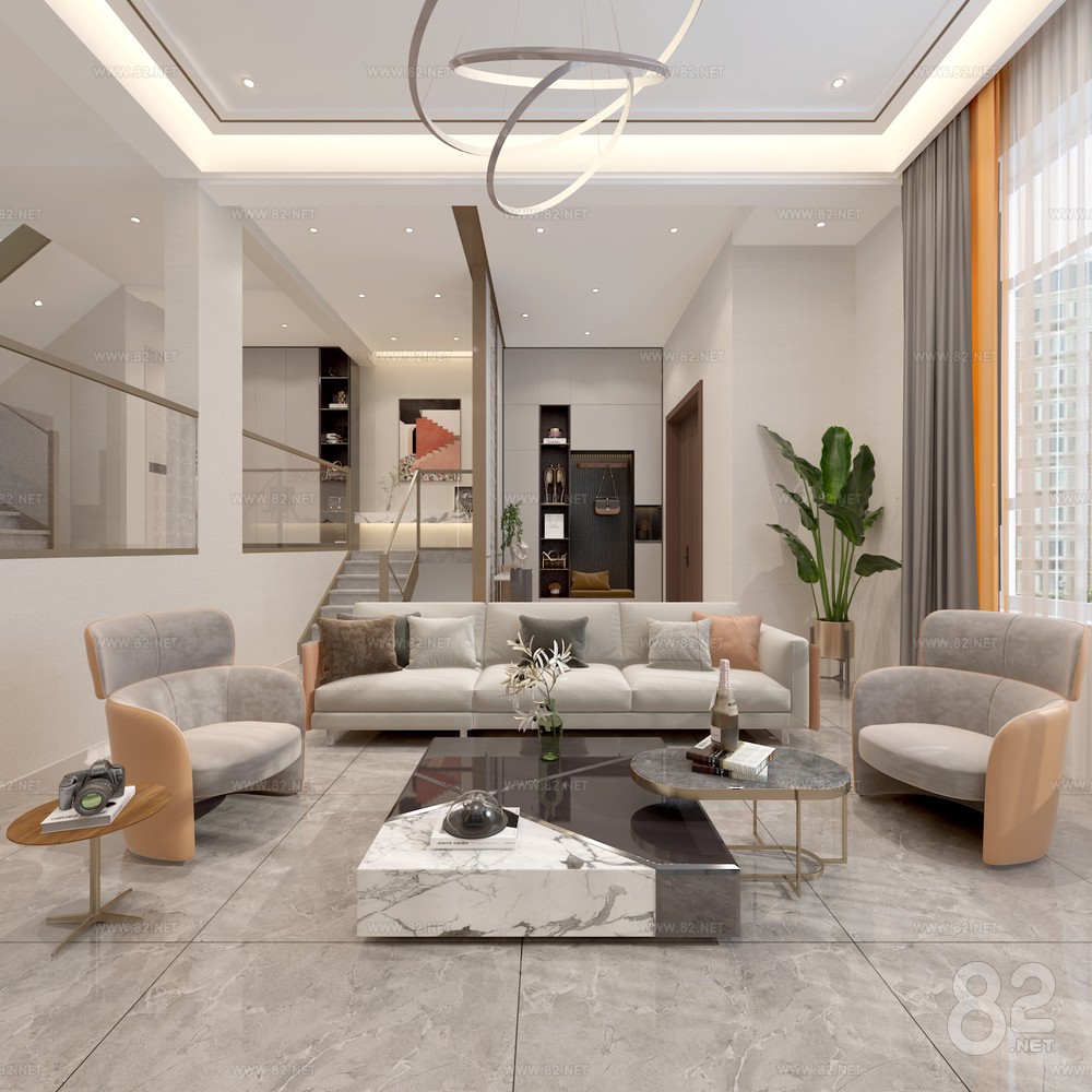 Villa Lobby Free 3D Model | 3Ds Max(.max) - 82Models