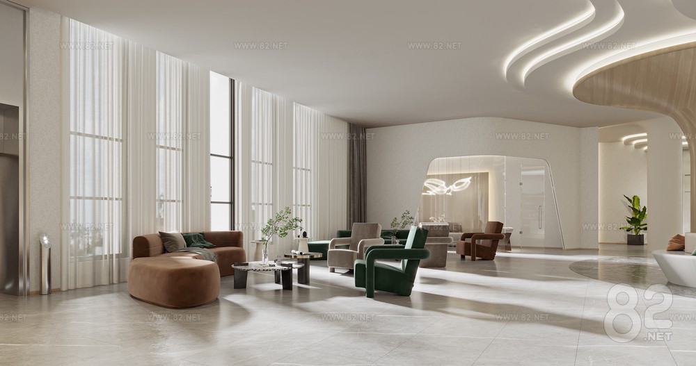 Company reception area free of charge | 3Ds Max(.max) - 82Models