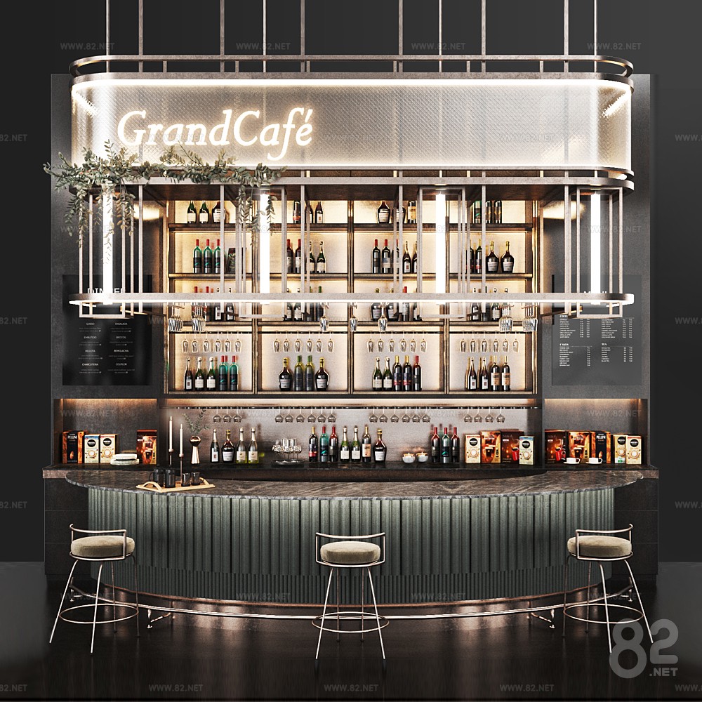 Bar Counter | 3Ds Max(.max) - 82Models