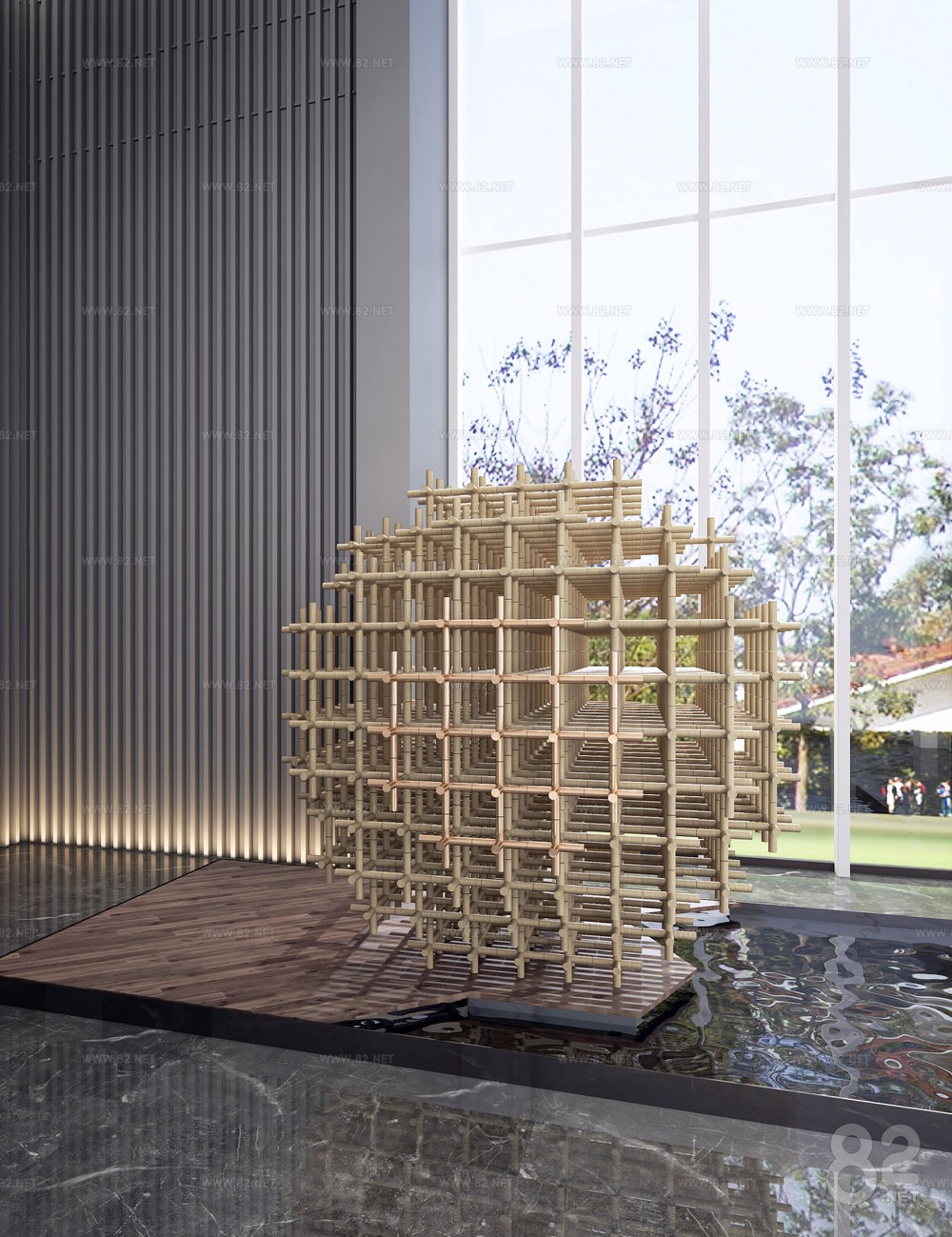 Modern Stitching Ball Decorative Ornaments | SketchUp(.skp) - 82Models