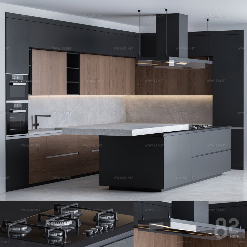 Kitchen Cabinets | 3Ds Max(.max) - 82Models