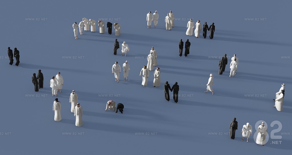 Free Arab Characters | 3Ds Max(.max) - 82Models