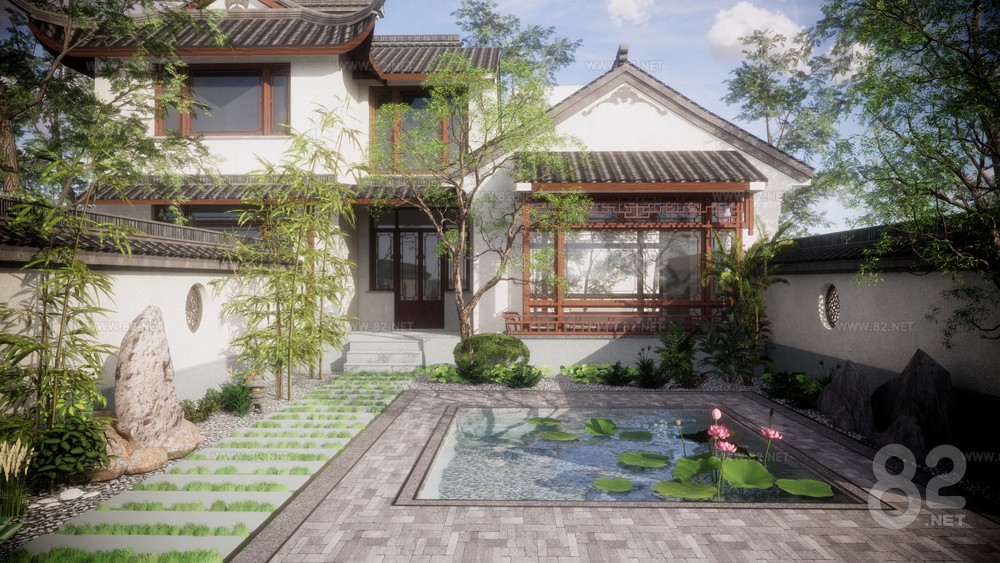 Courtyard Garden | SketchUp(.skp) - 82Models