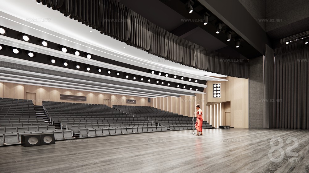 Stage Theatre Sketchup Model | SketchUp(.skp) - 82Models