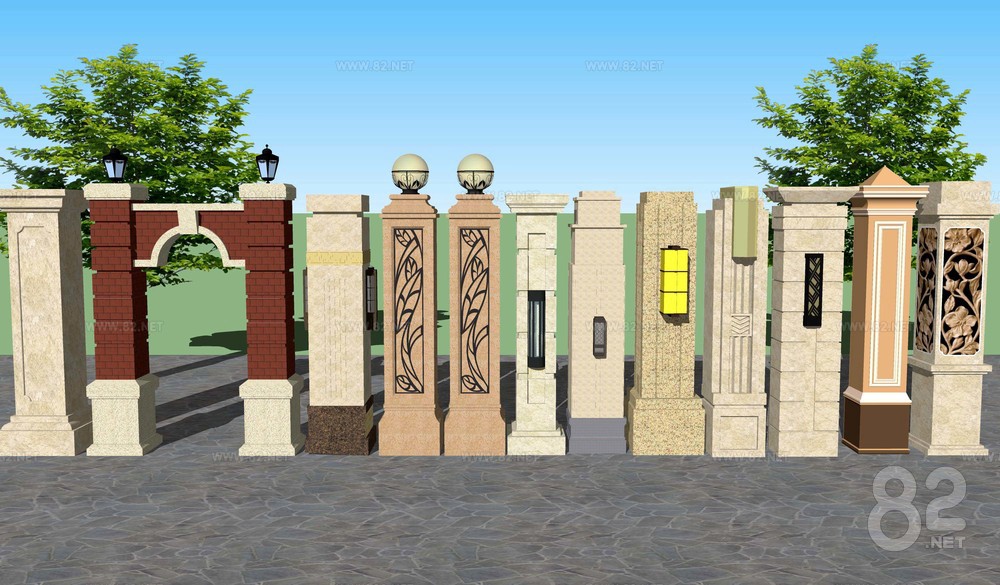 Roman Column Sketchup Model | SketchUp(.skp) - 82Models