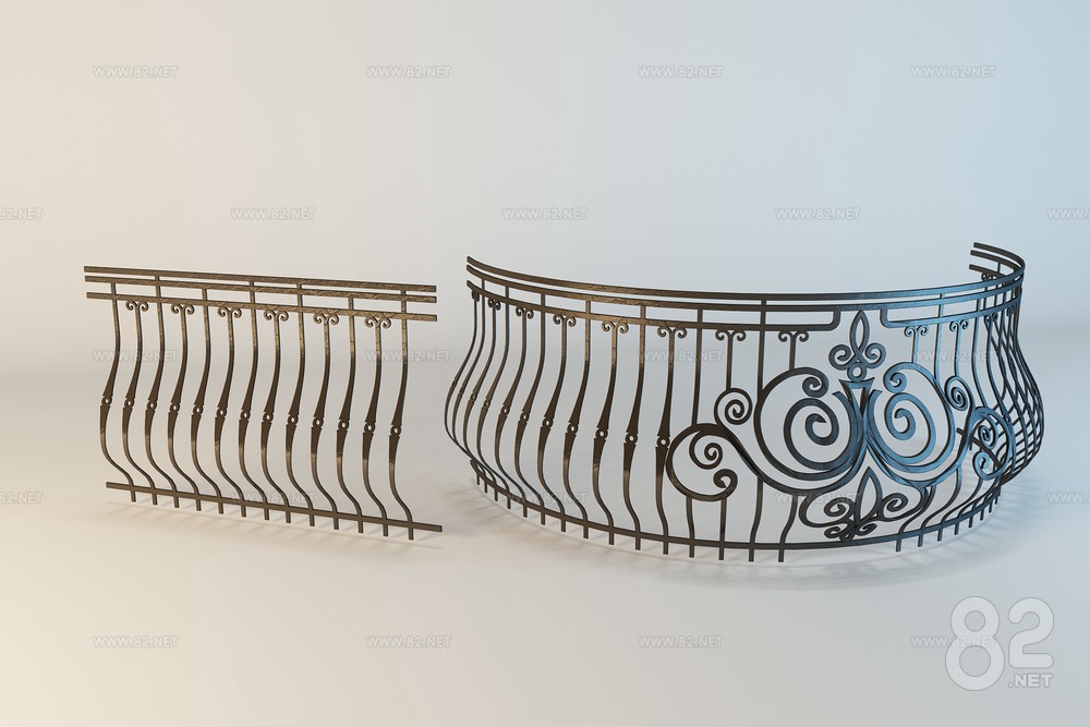 Railing guardrail free 3D Model | 3Ds Max(.max) - 82Models