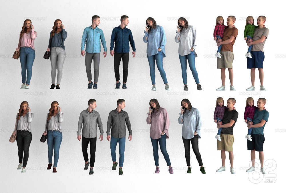 Characters Free | 3Ds Max(.max) - 82Models