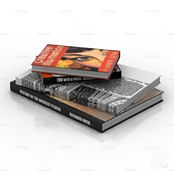 Simple Books | 3Ds Max(.max) - 82Models