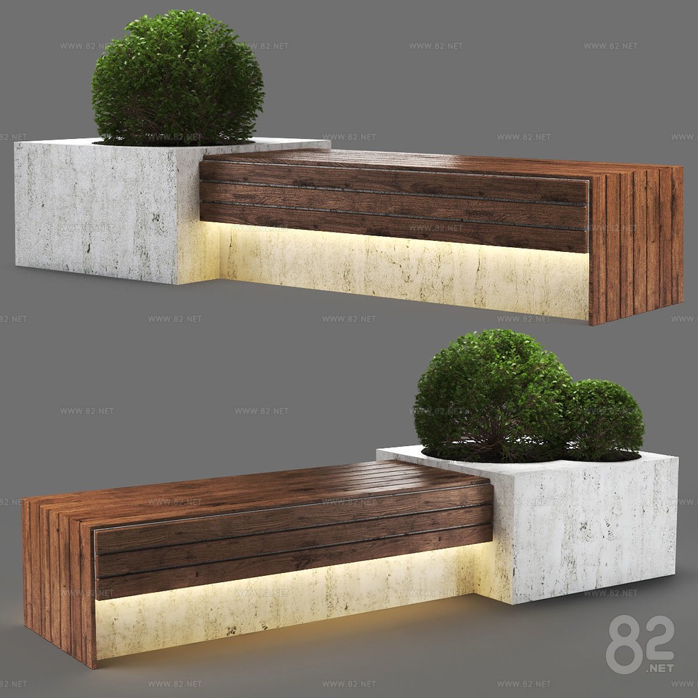 Outdoor public seating | 3Ds Max(.max) - 82Models