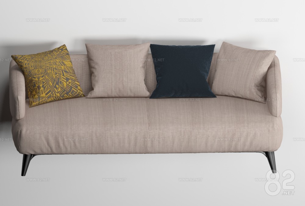 Modern fabric multiplayer sofa free | 3Ds Max(.max) - 82Models