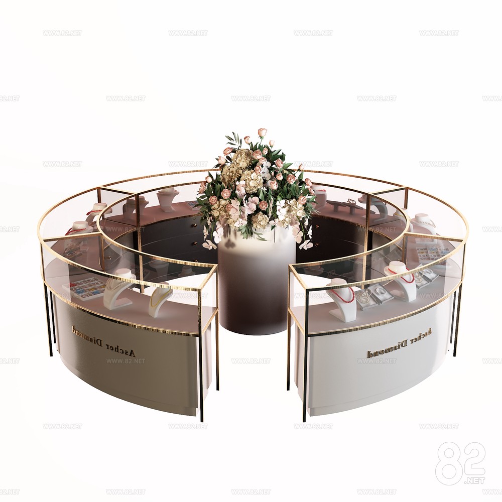 Jewelry Store Round Booth | 3Ds Max(.max) - 82Models