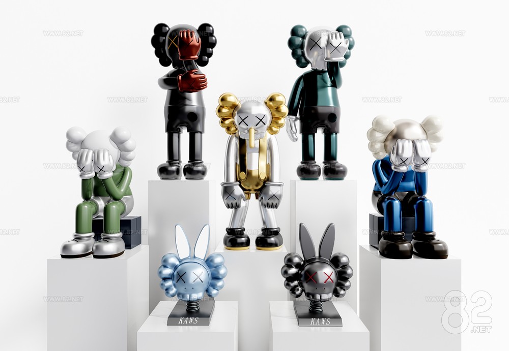 KAWS Doll Ornaments Sketchup Model | SketchUp(.skp) - 82Models