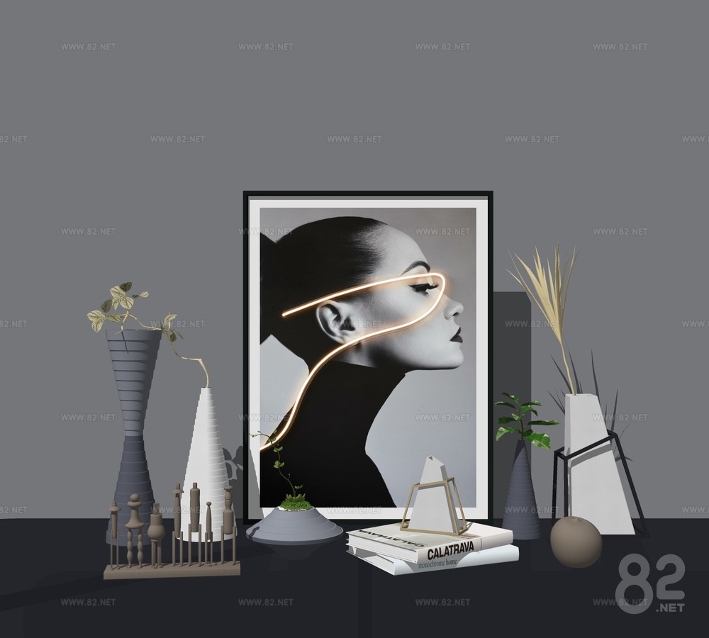 vase ornaments | SketchUp(.skp) - 82Models