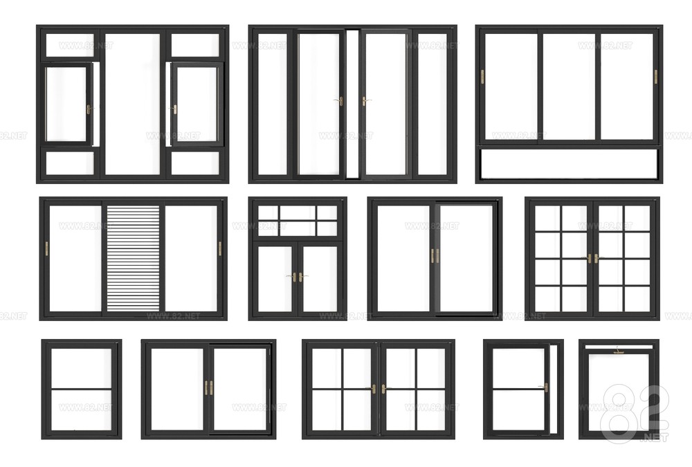 Free windows | 3Ds Max(.max) - 82Models