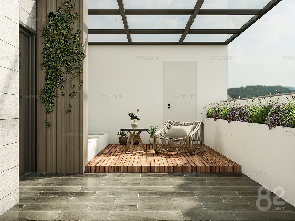 Free balcony | 3Ds Max(.max) - 82Models