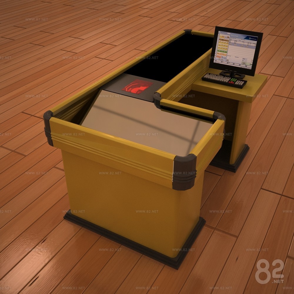 Cashier is free 3D Model | 3Ds Max(.max) - 82Models