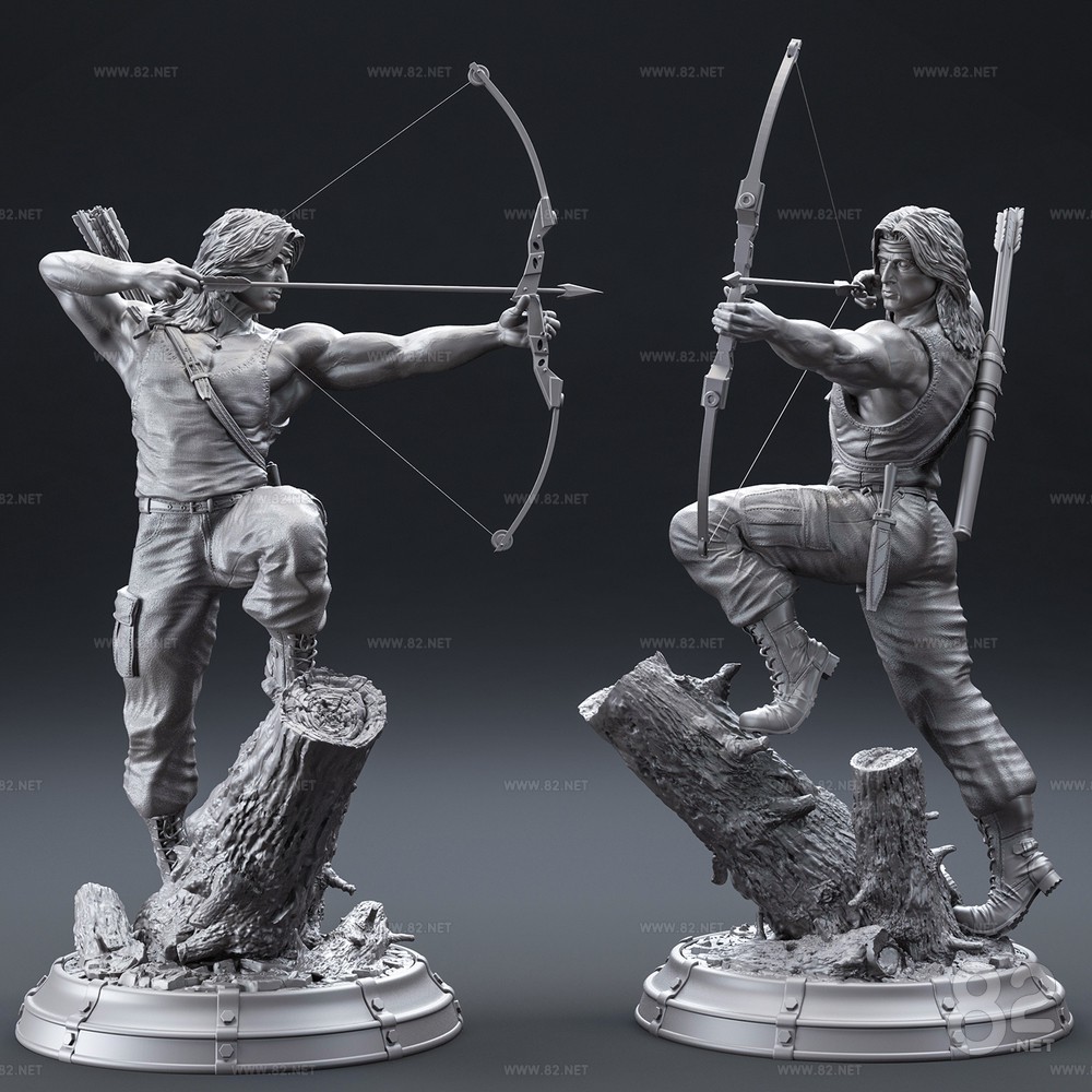 Archery Man Sculpture | 3Ds Max(.max) - 82Models