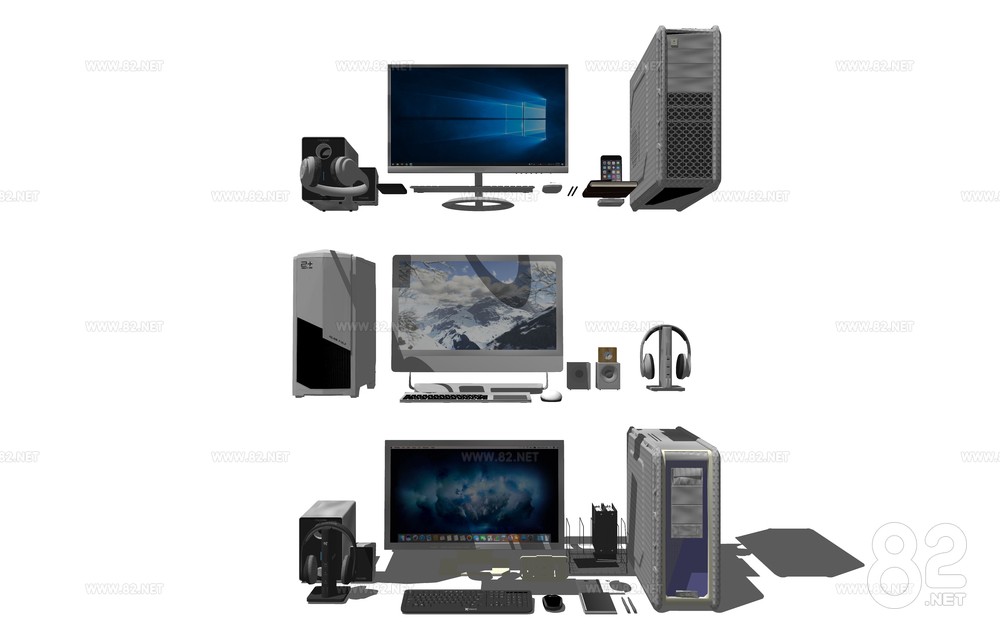 Computer | SketchUp(.skp) - 82Models