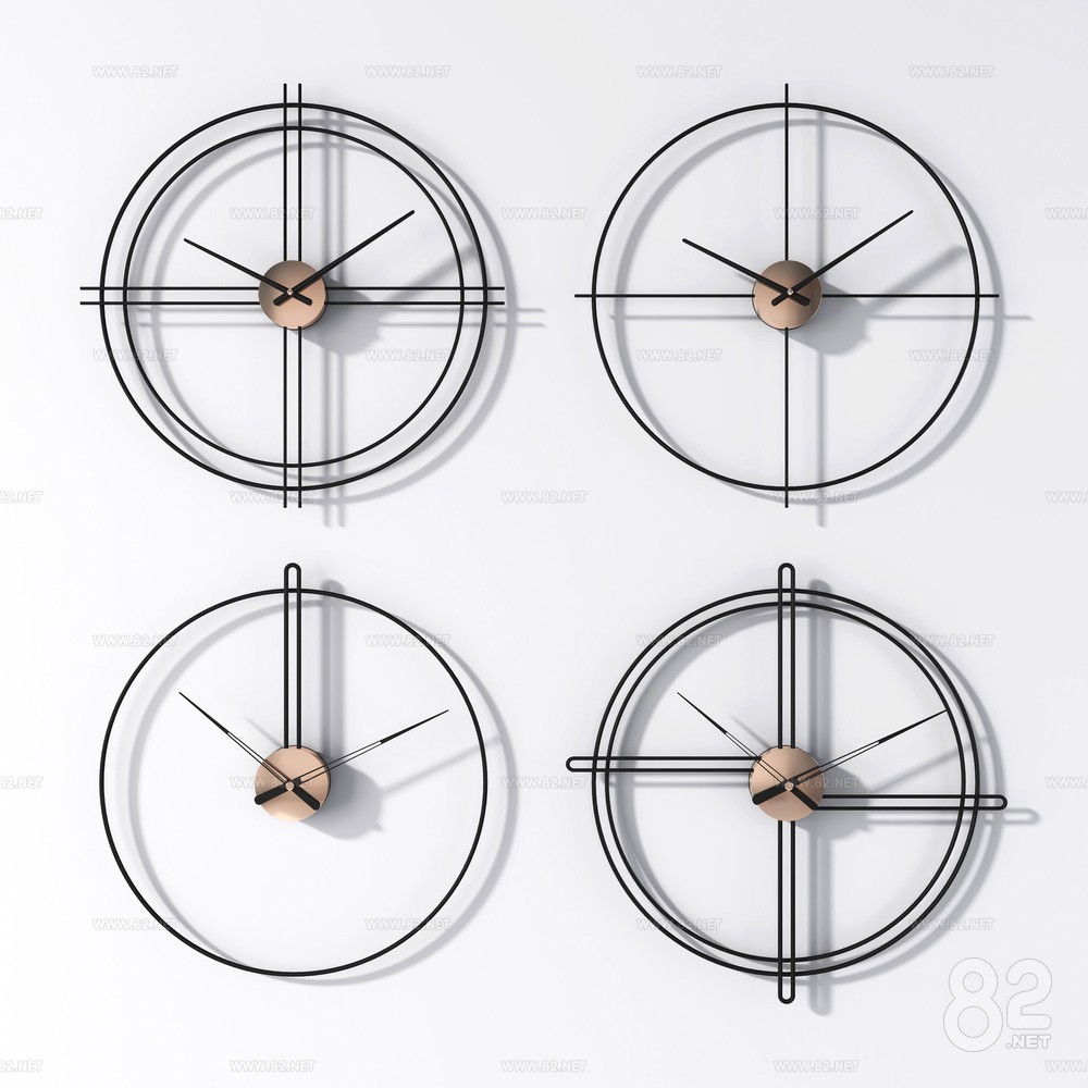 Wall clock | 3Ds Max(.max) - 82Models