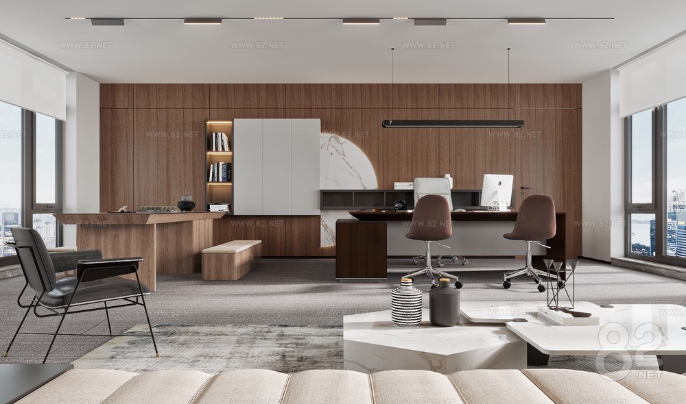 General Manager Office | 3Ds Max(.max) - 82Models