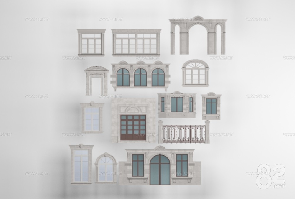 Free windows | 3Ds Max(.max) - 82Models