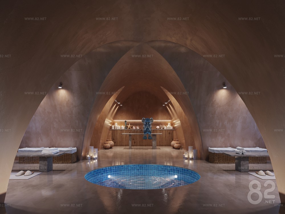 SPA Health Club Bathroom | 3Ds Max(.max) - 82Models