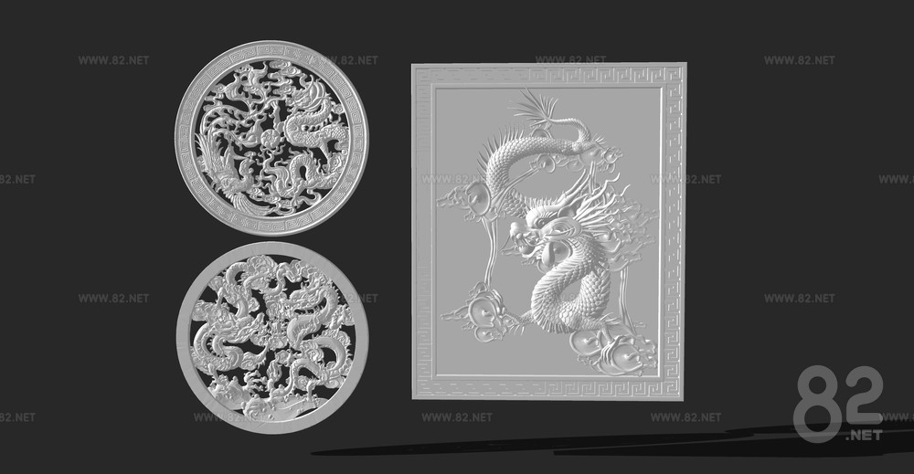 dragon relief | SketchUp(.skp) - 82Models