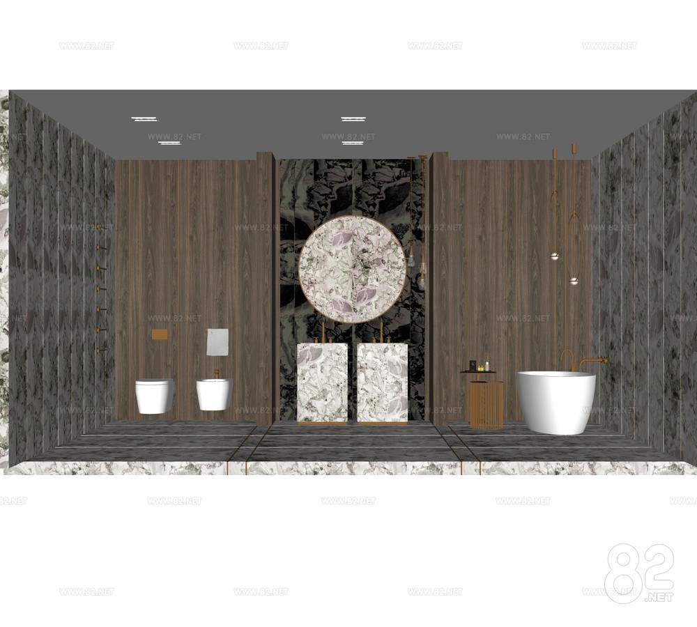 Wash table basin Sketchup Model | SketchUp(.skp) - 82Models