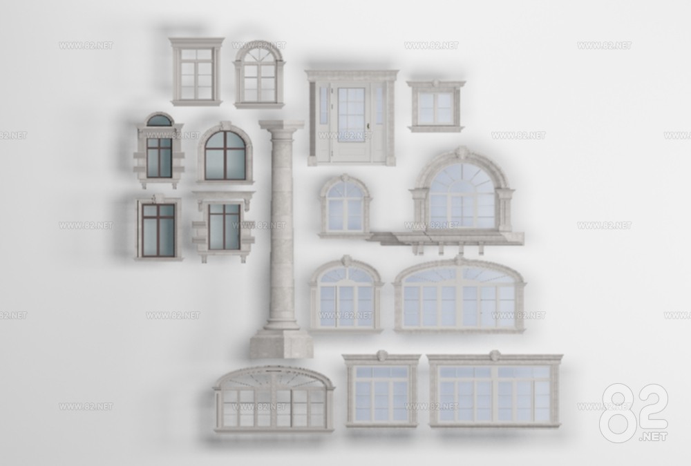 Free windows | 3Ds Max(.max) - 82Models