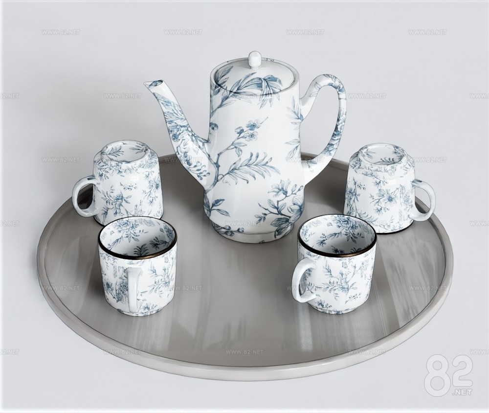 Tea Set | SketchUp(.skp) - 82Models