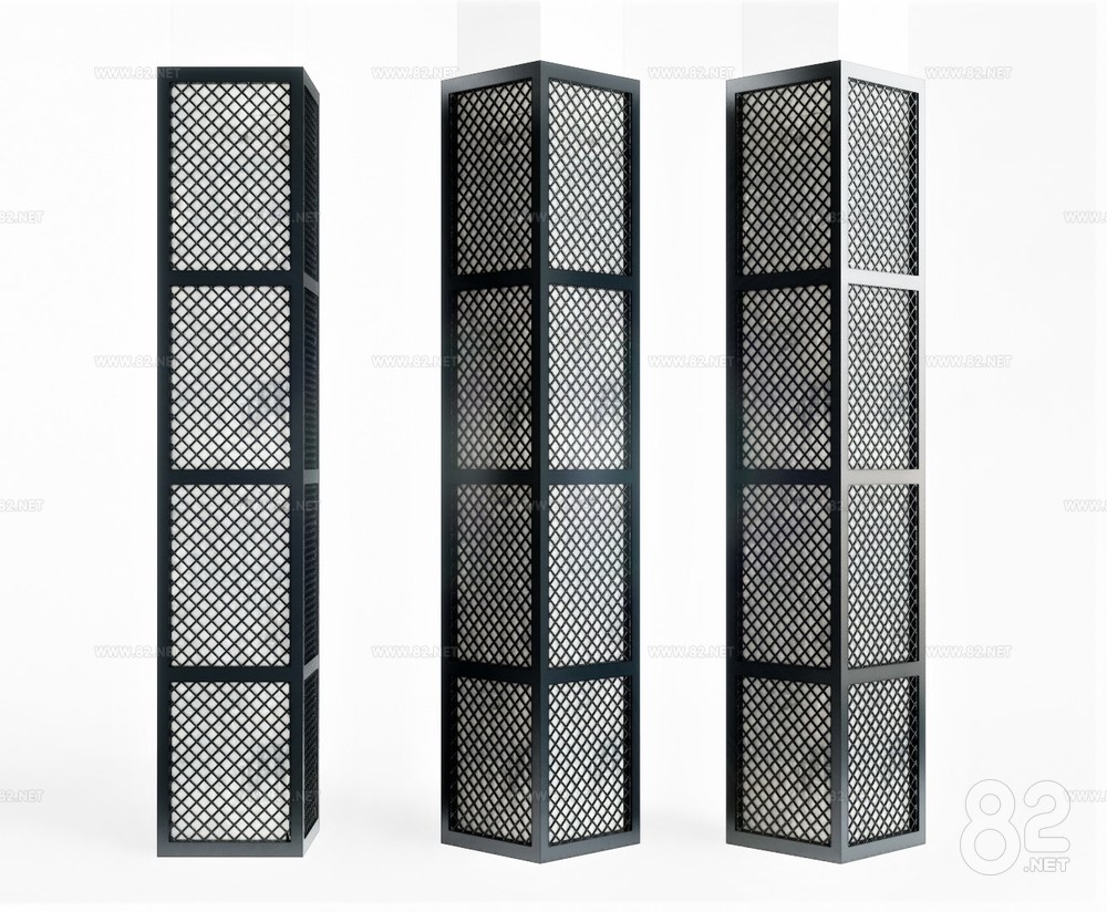 Metal grid posts Sketchup Model | SketchUp(.skp) - 82Models