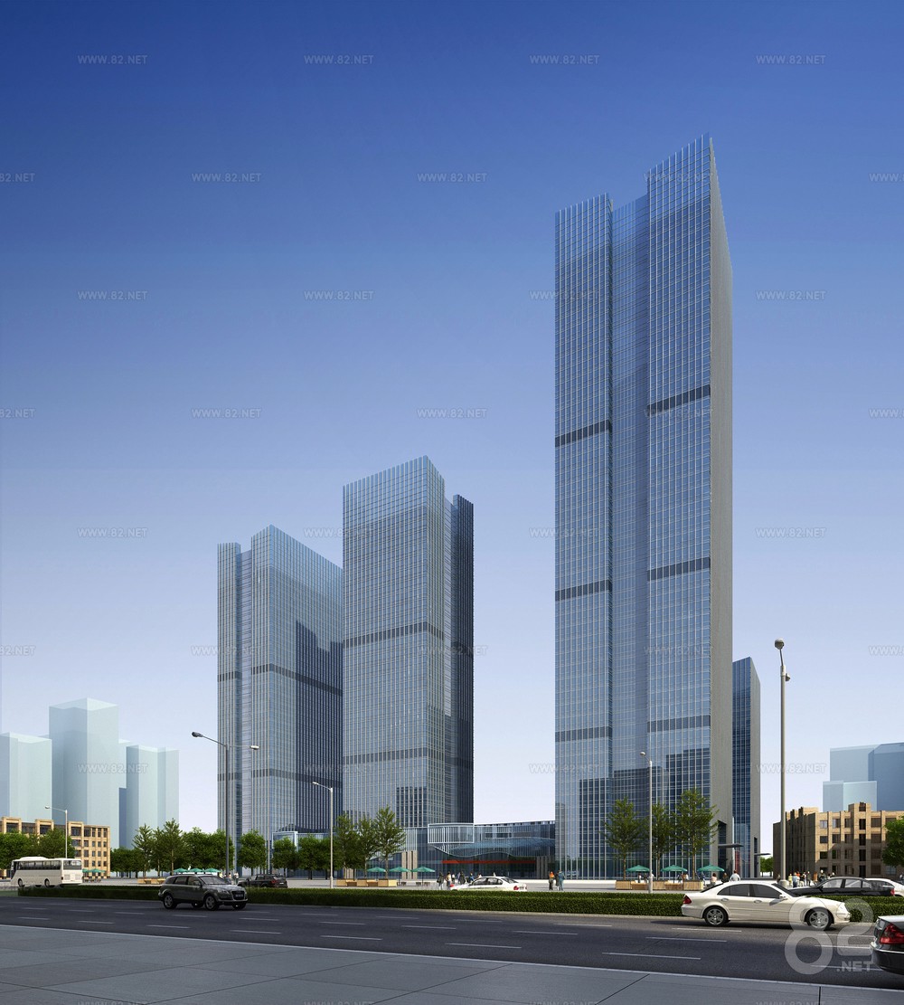 Appearance of high-rise office building | 3Ds Max(.max) - 82Models