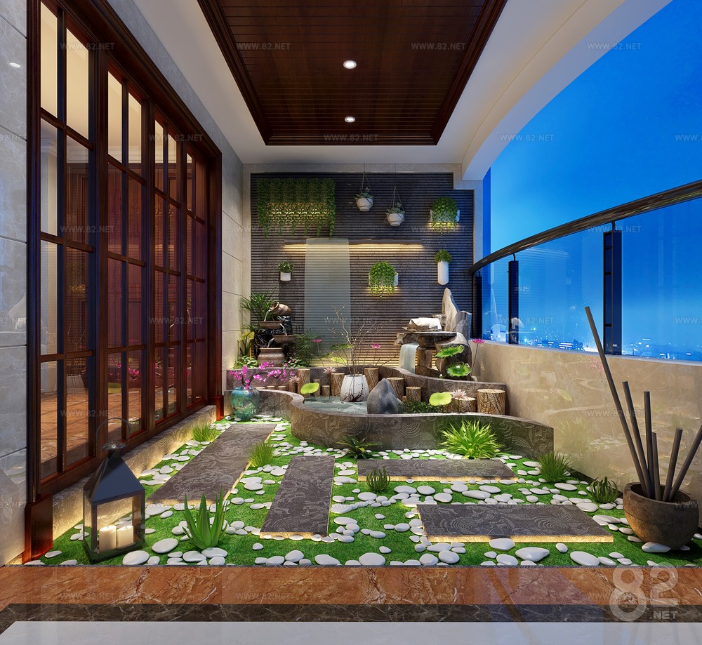 Balcony Garden Free 3D Model | 3Ds Max(.max) - 82Models