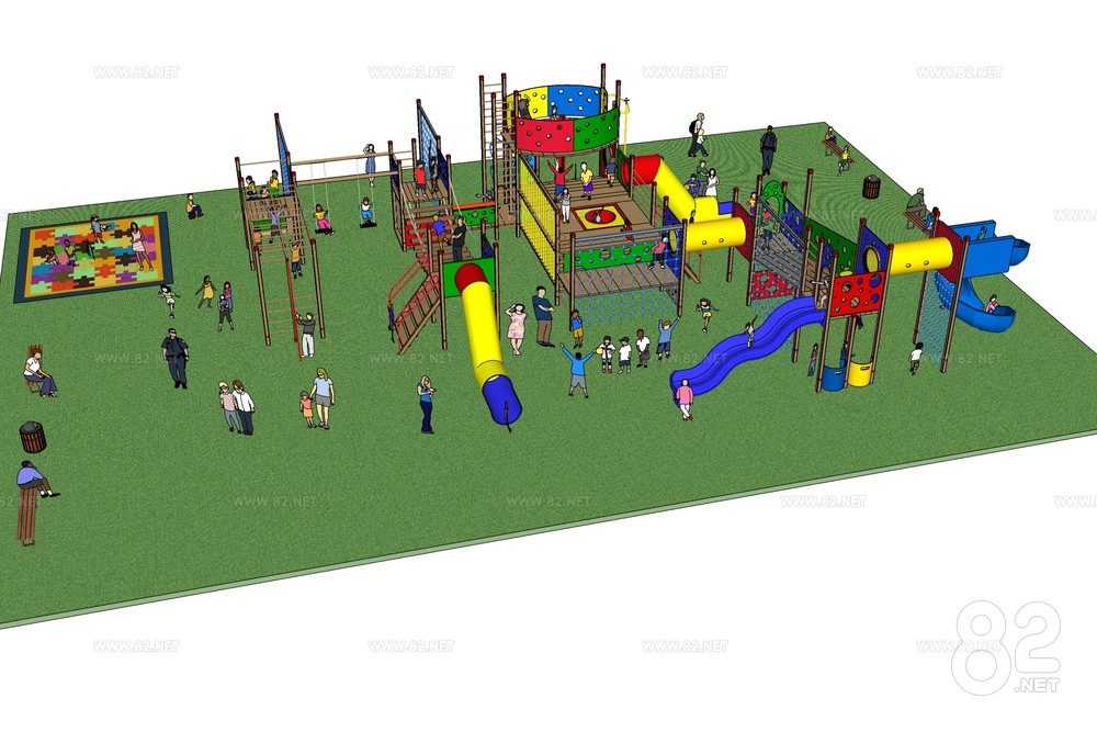 Children's Playground Sketchup Model | SketchUp(.skp) - 82Models