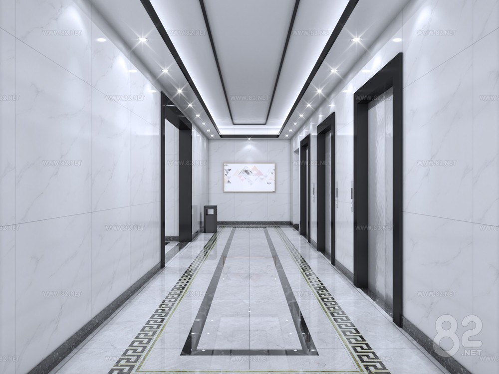 New Chinese Club Elevator Hall Free | 3Ds Max(.max) - 82Models