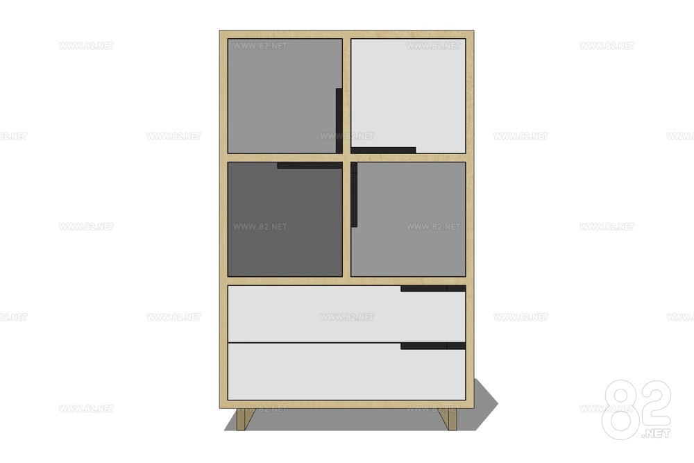 Lockers Sketchup Model | SketchUp(.skp) - 82Models