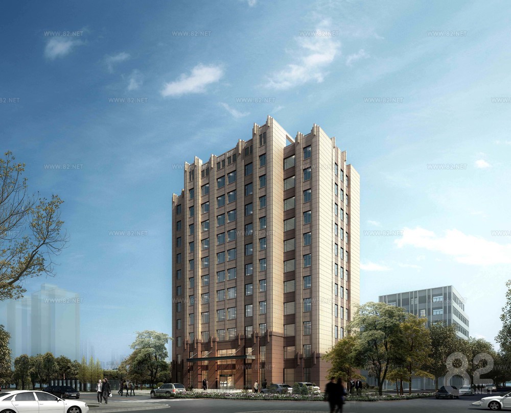 Neoclassical Style office building appearance | 3Ds Max(.max) - 82Models