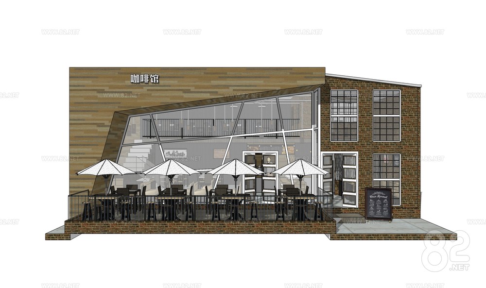 Cafe | SketchUp(.skp) - 82Models