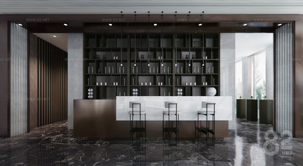 Sales Office Water Bar Area | 3Ds Max(.max) - 82Models
