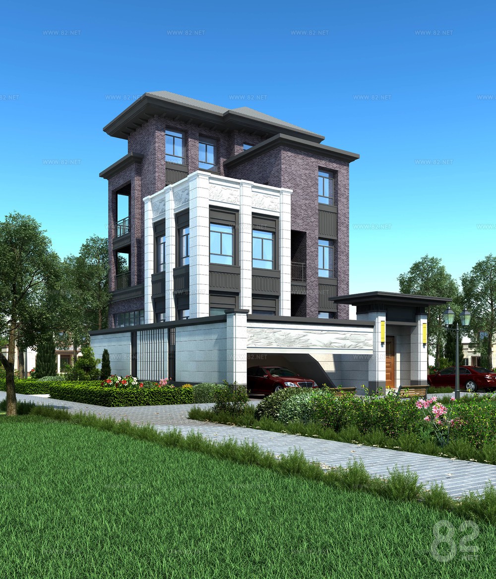 Villa Appearance | 3Ds Max(.max) - 82Models