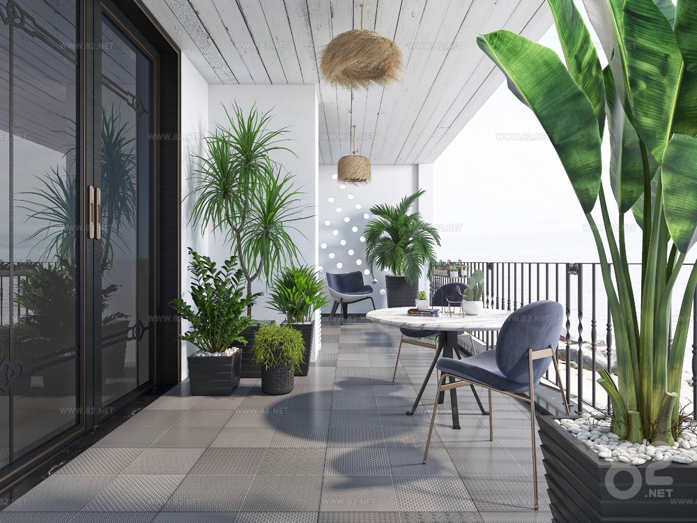 Leisure balcony 3D Model | 3Ds Max(.max) - 82Models